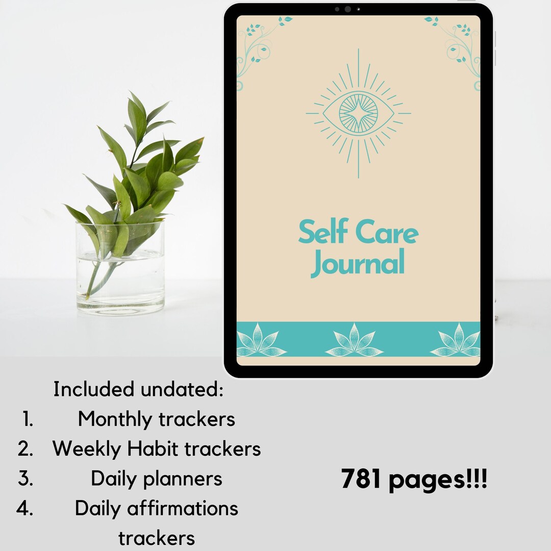 Self Care Journal Digital, Self Care Planner, Daily Check in Journal ...