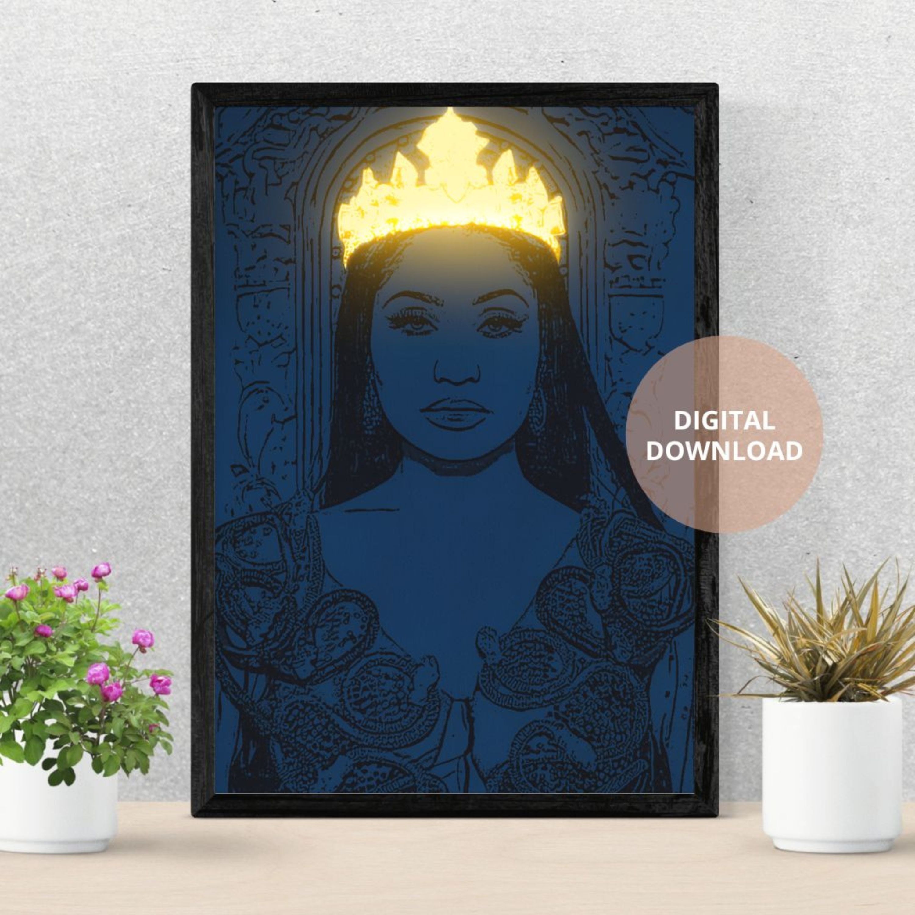 Nicki Minaj Neon Art Print, Street Art Poster (digital Download) - Etsy