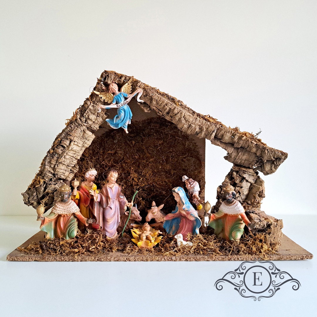 Vintage Christmas Nativity Scene Set, Fontanini, Made in Italy, 11 ...