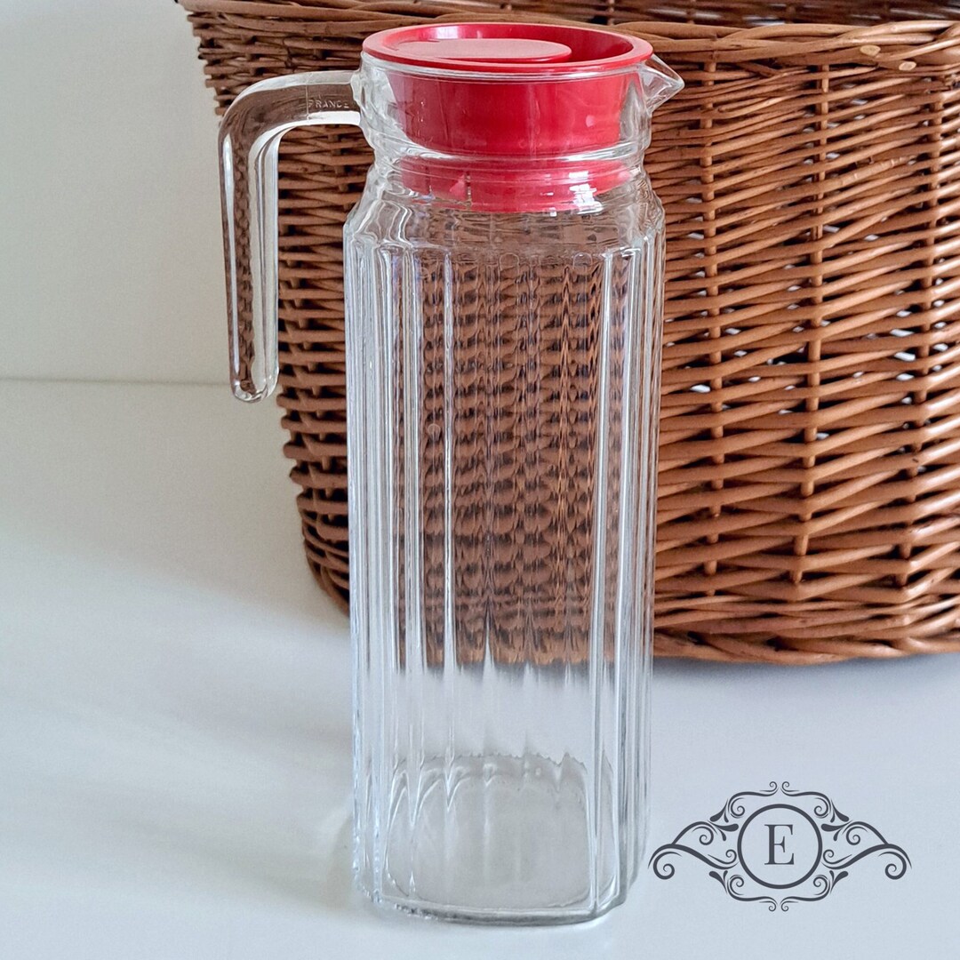 Vintage French Luminarc Water Can, Marked Luminarc Verrerie D'arques ...