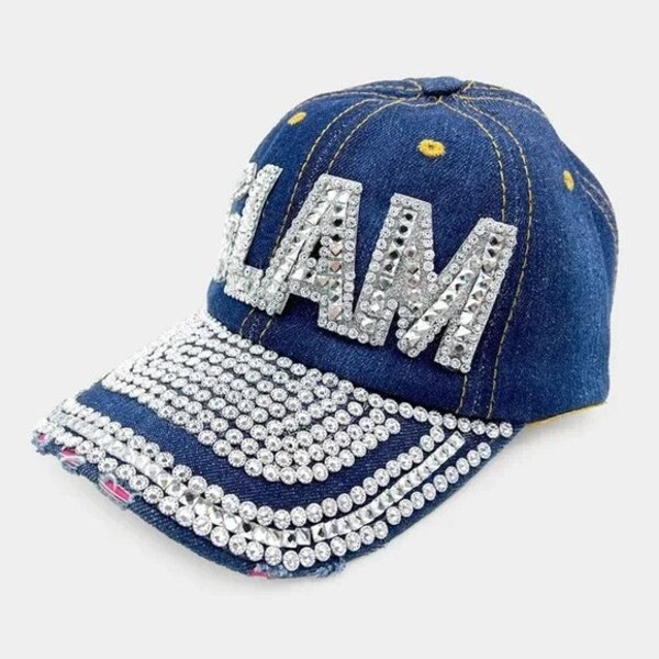 Denim Bedazzled Hat - Etsy
