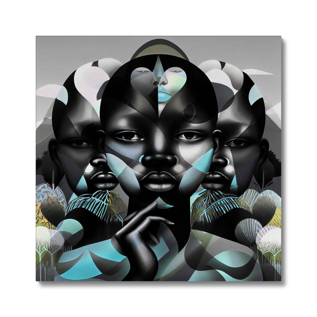 Beautiful Zen Like Portrait | Spiritual | Striking | African Black Art ...