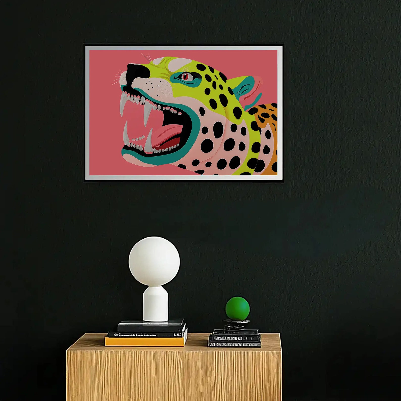 Wild Cat Art Print | Sabre Tooth | Unique Gift for Animal Lovers ...