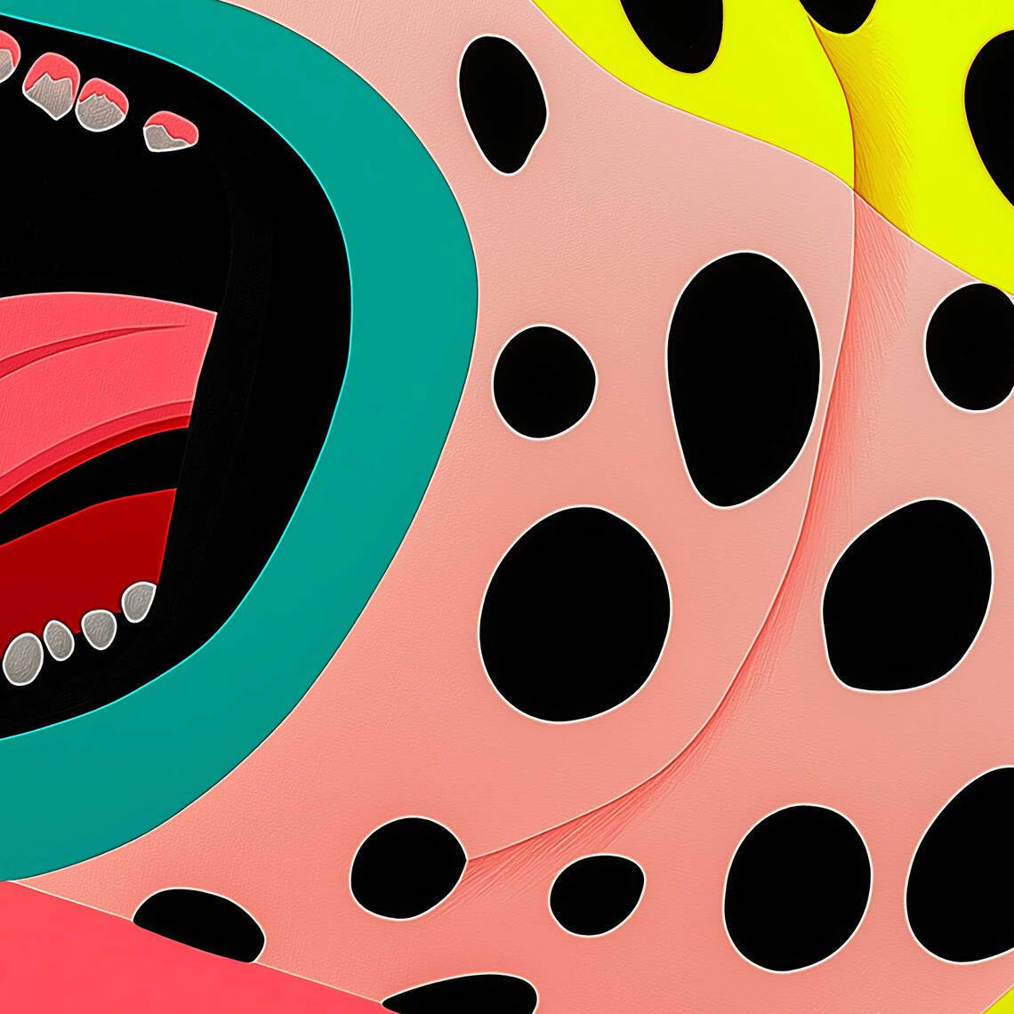 Wild Cat Art Print | Sabre Tooth | Unique Gift for Animal Lovers ...