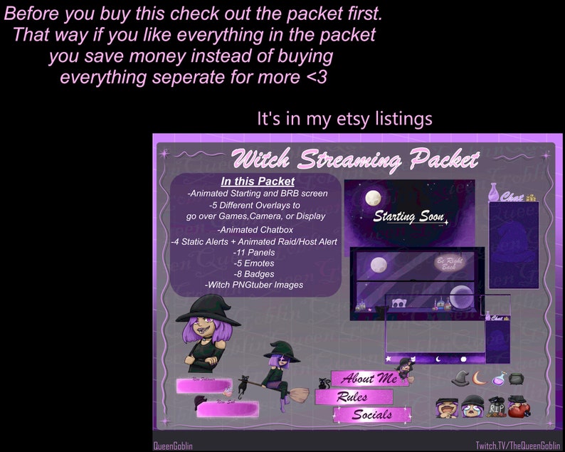 Witch Twitch Alerts || Animated Raid Host Alert || Follow, Sub, Bits ...