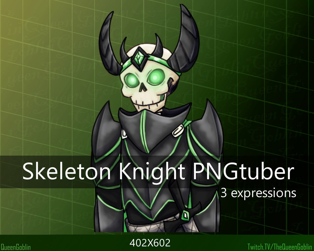Skeleton Knight Pngtuber 3 Emotions | Twitch , Streamer , Youtube ...