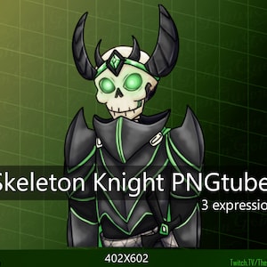 Skeleton Knight Pngtuber 3 Emotions | Twitch , Streamer , Youtube ...