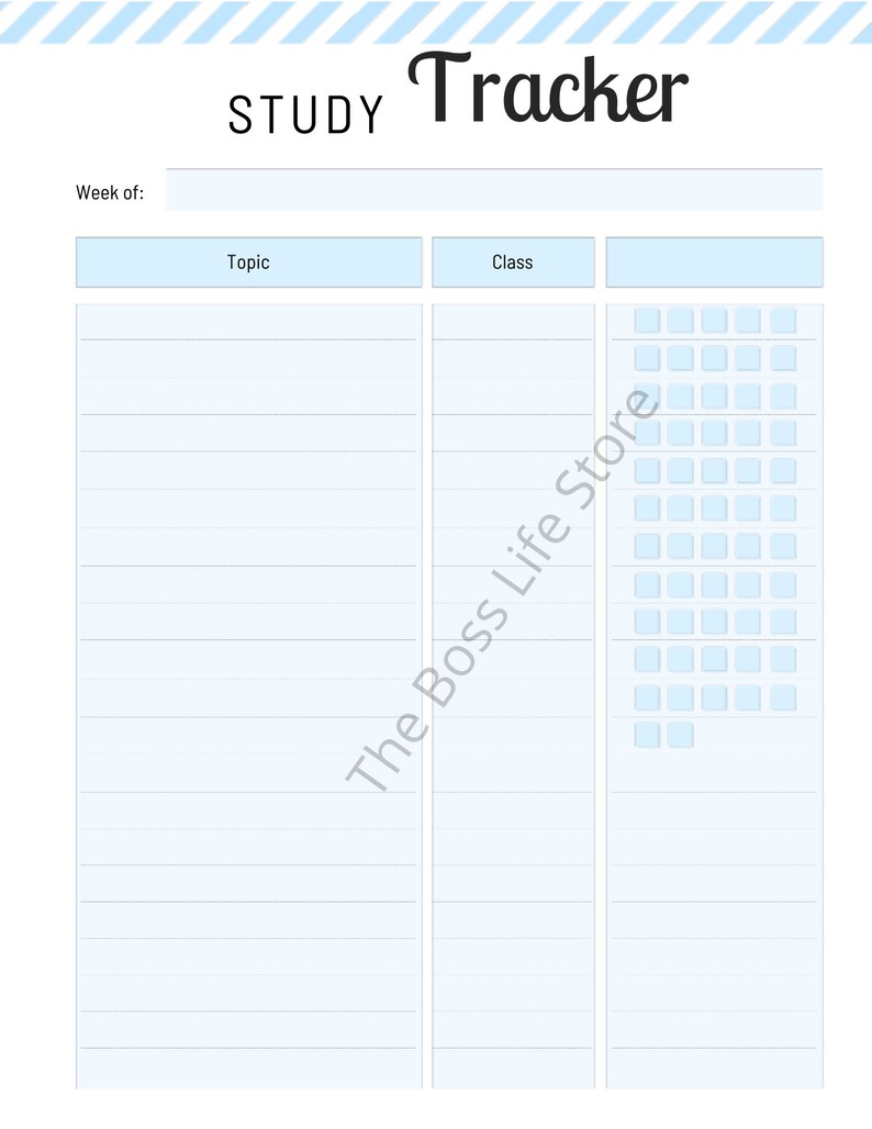 Study Planner | Study Planner Printable | Academic Planner | Student ...