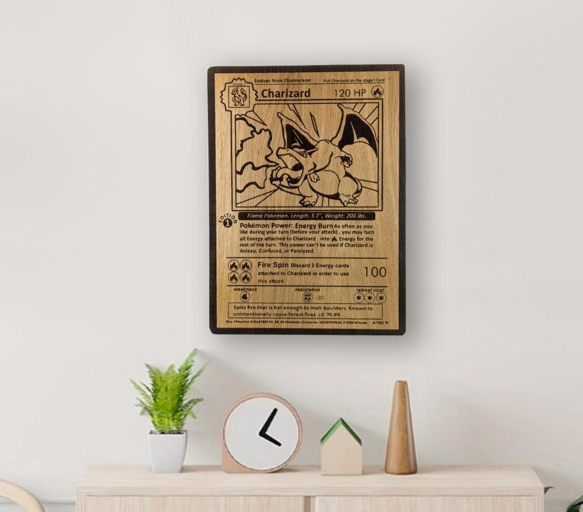 Charizard Pokémon Card SVG File Digital Download for Crafting and ...