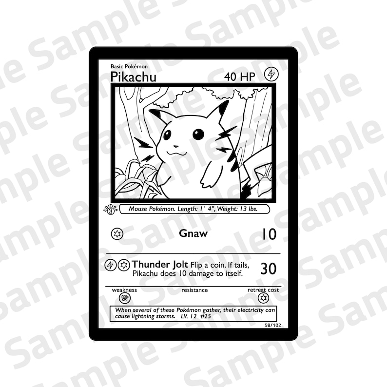 Pikachu SVG Digital File for Laser Engraving | Pokémon-inspired Digital ...