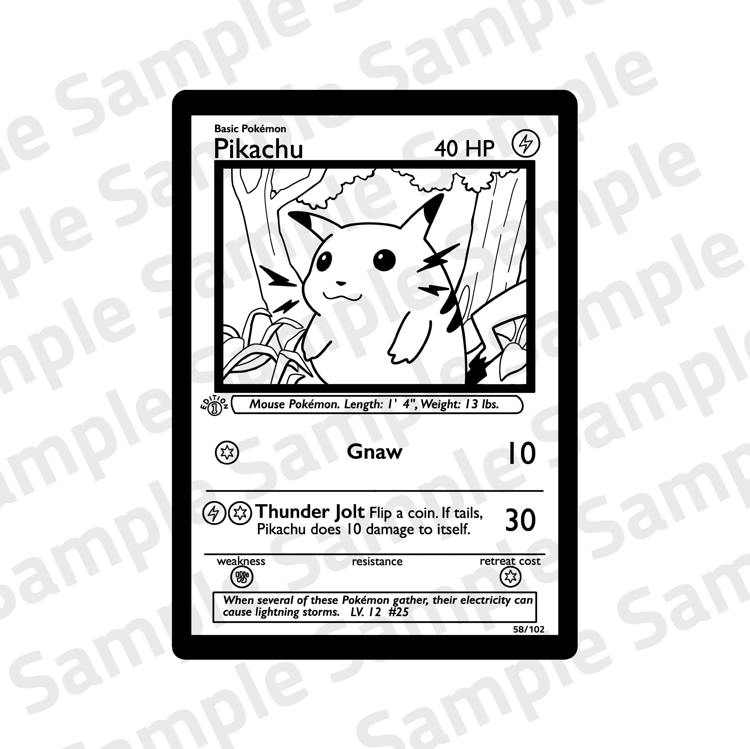 Pikachu SVG Digital File for Laser Engraving | Pokémon-inspired Digital ...