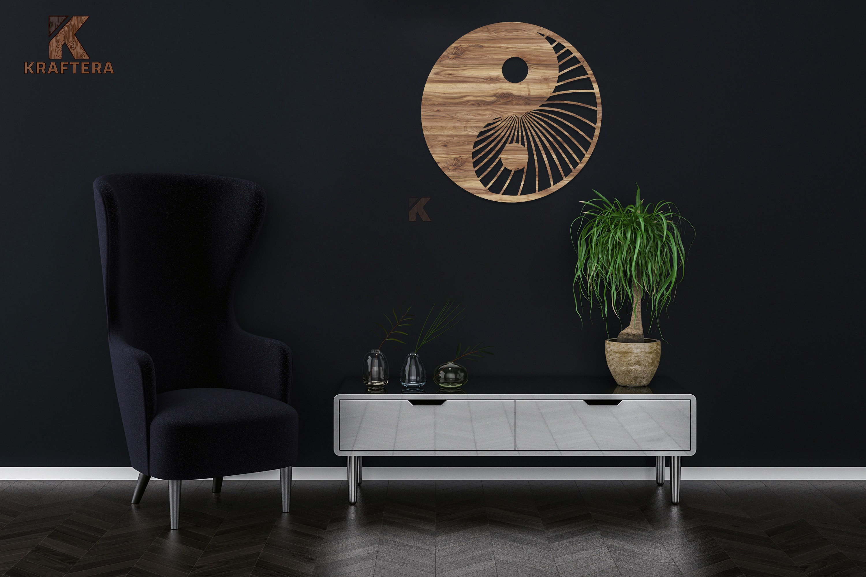Yin Yang Wall Art Yin Yang Wall Decor Ying Yang Wood Decor Wood Wall ...