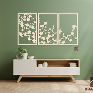 Tree Wall Art Tree Branches Wall Decor Wood Decor Wood Wall Art Wooden ...