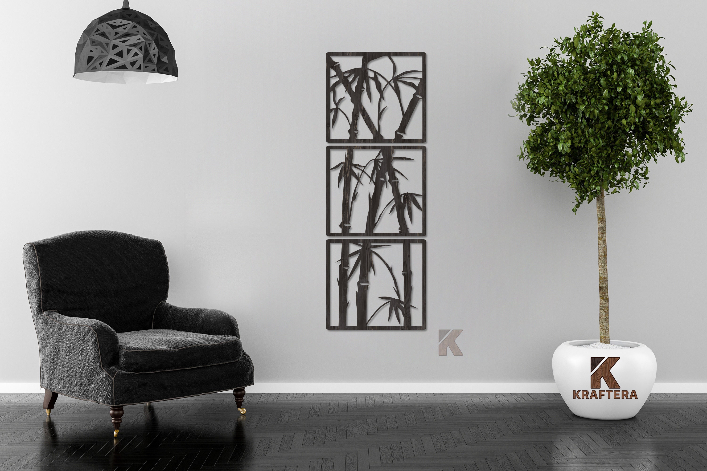 Bamboo Wood Decor Bamboo Wall Art Tree Wall Decor Wood - Etsy