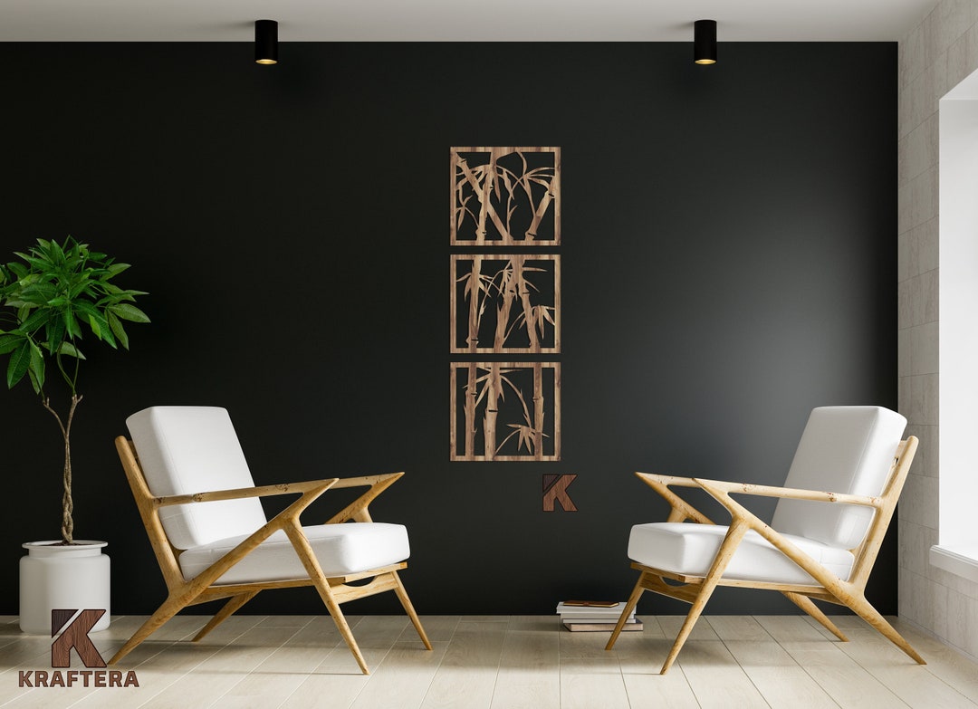 Bamboo Wood Decor Bamboo Wall Art Tree Wall Decor Wood - Etsy