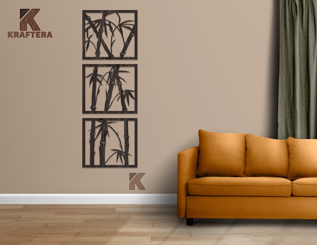 Bamboo Tree Wall Art Tree Wall Decor Bamboo Wood Decor - Etsy