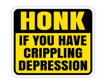 Funny Depression Stickers - Etsy