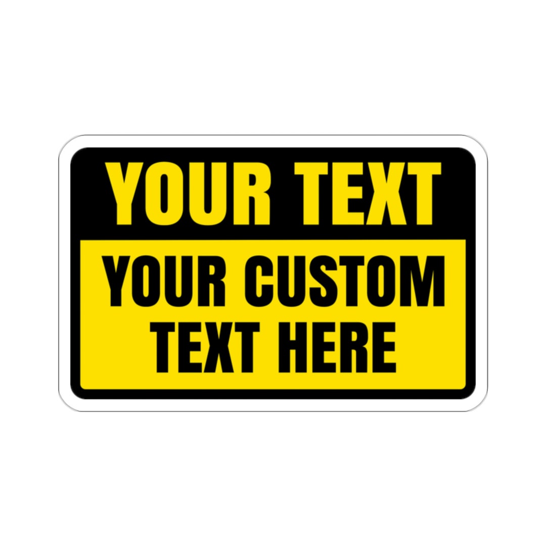 Custom Warning Sign Car Bumper Caution Honk Cool Funny Cute Sticker ...