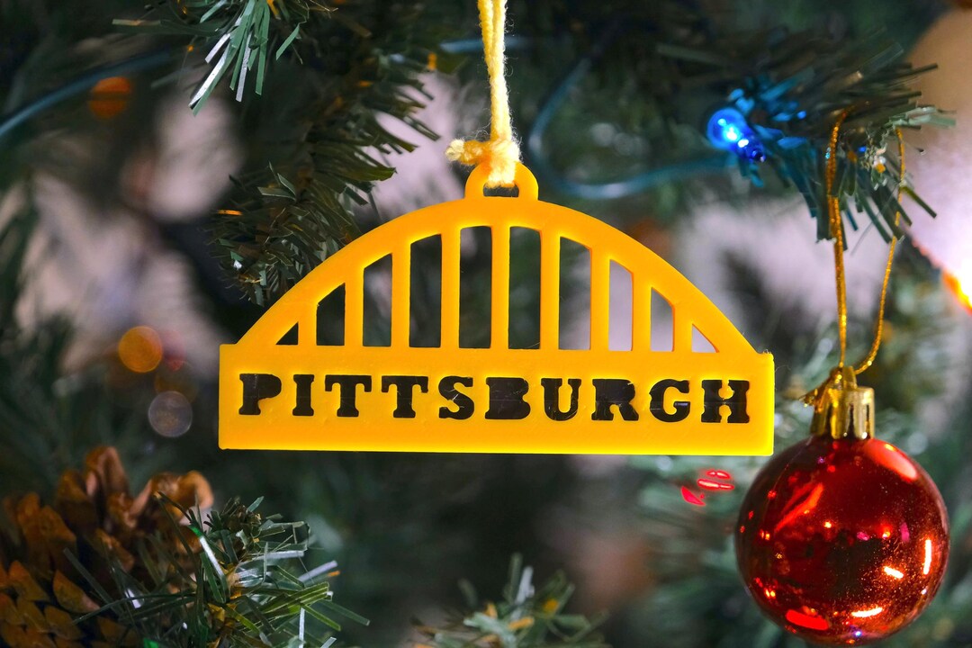 Pittsburgh Ornament Combo: Pittsburgh Magnet & Pittsburgh Ornament ...