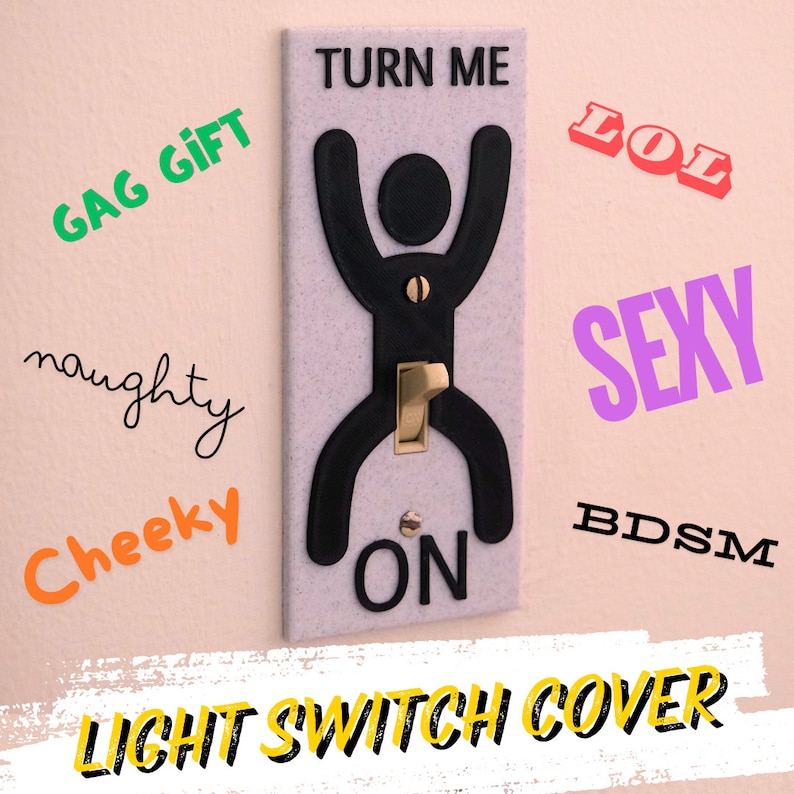 Naked Man Light Switch Plate - Funny Gag Gift - Etsy