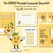 Printable Lemonade Stand Kit: Kids Summer Business, Recipe & Menu Signs ...