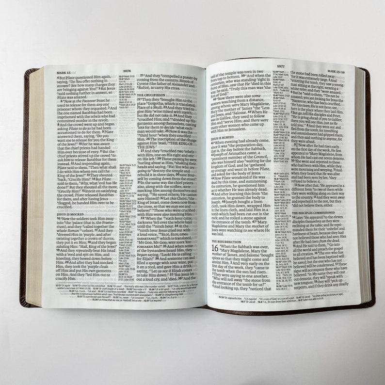 NASB 2020 Large Print Bible - PERSONALIZED - Reference - Brown ...