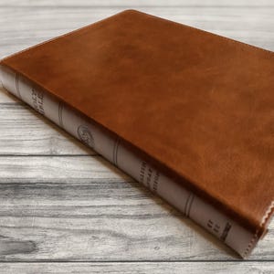 ESV Large Print Bible Full Size - PERSONALIZED - Brown - Includes ...