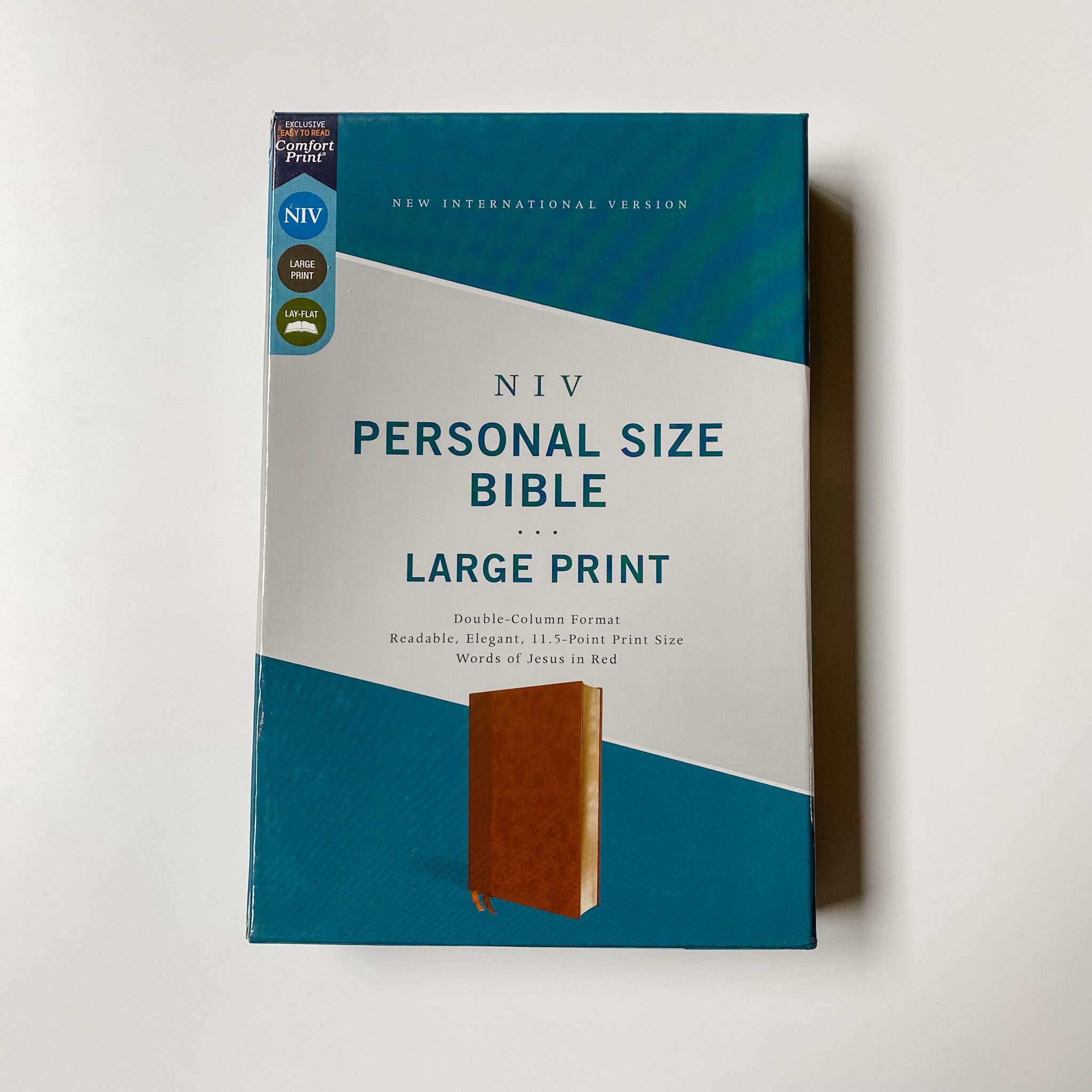 NIV Bible PERSONALIZED Two-tone Light Brown Large Print - Etsy