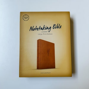 CSB Note Taking (journaling) Large Print Bible - PERSONALIZED - Brown ...