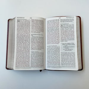 ESV Large Print Bible - PERSONALIZED - Brown - Includes Custom Engraved ...