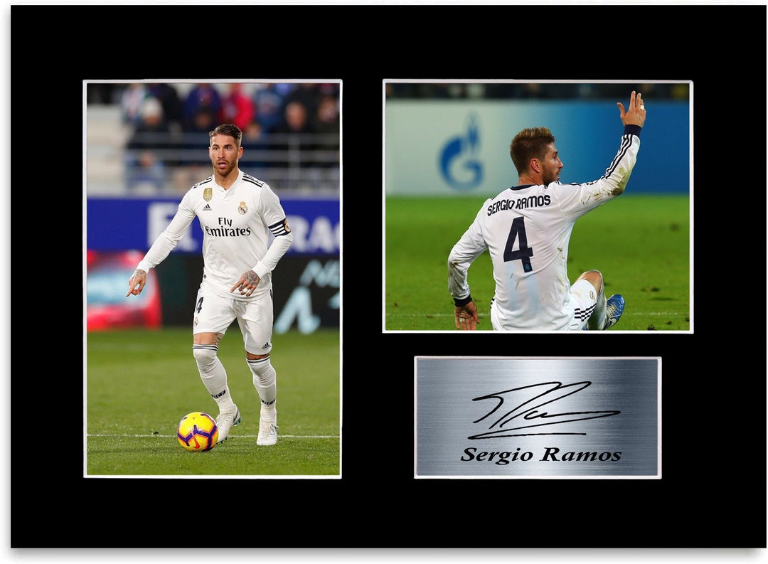 Sergio Ramos Football Player Signed Printed Gifts Autograph Poster for ...