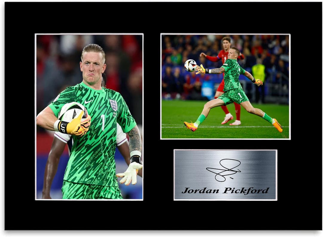 Jordan Pickford England 2024 Signed Printed Gifts Autograph Poster for ...
