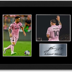 Lionel Messi Football Player 2023 Miami Signed Autograph Poster for ...