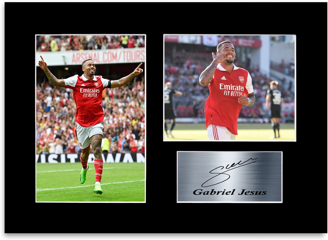 Gabriel Jesus Arsenal Signed Printed Gifts Autograph Poster for ...