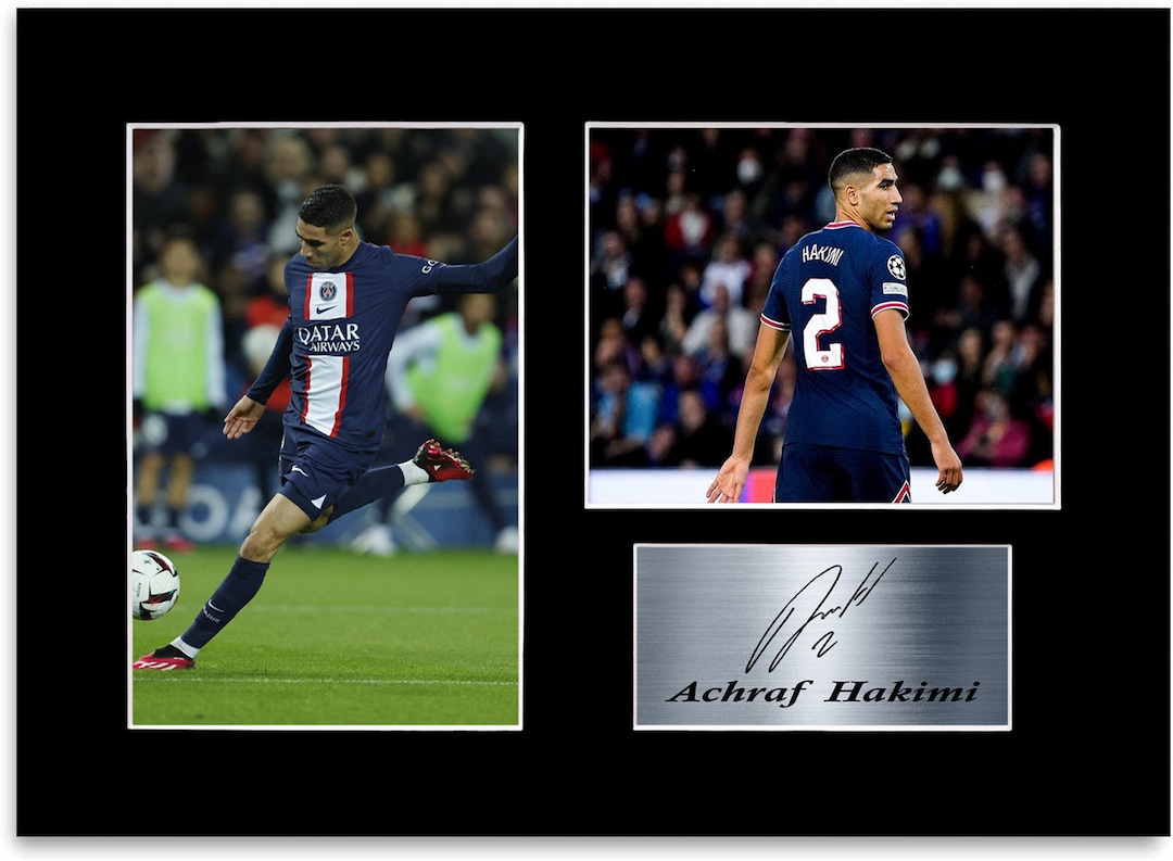 Achraf Hakimi 2023 Football Player Signed Printed Gifts Autograph ...