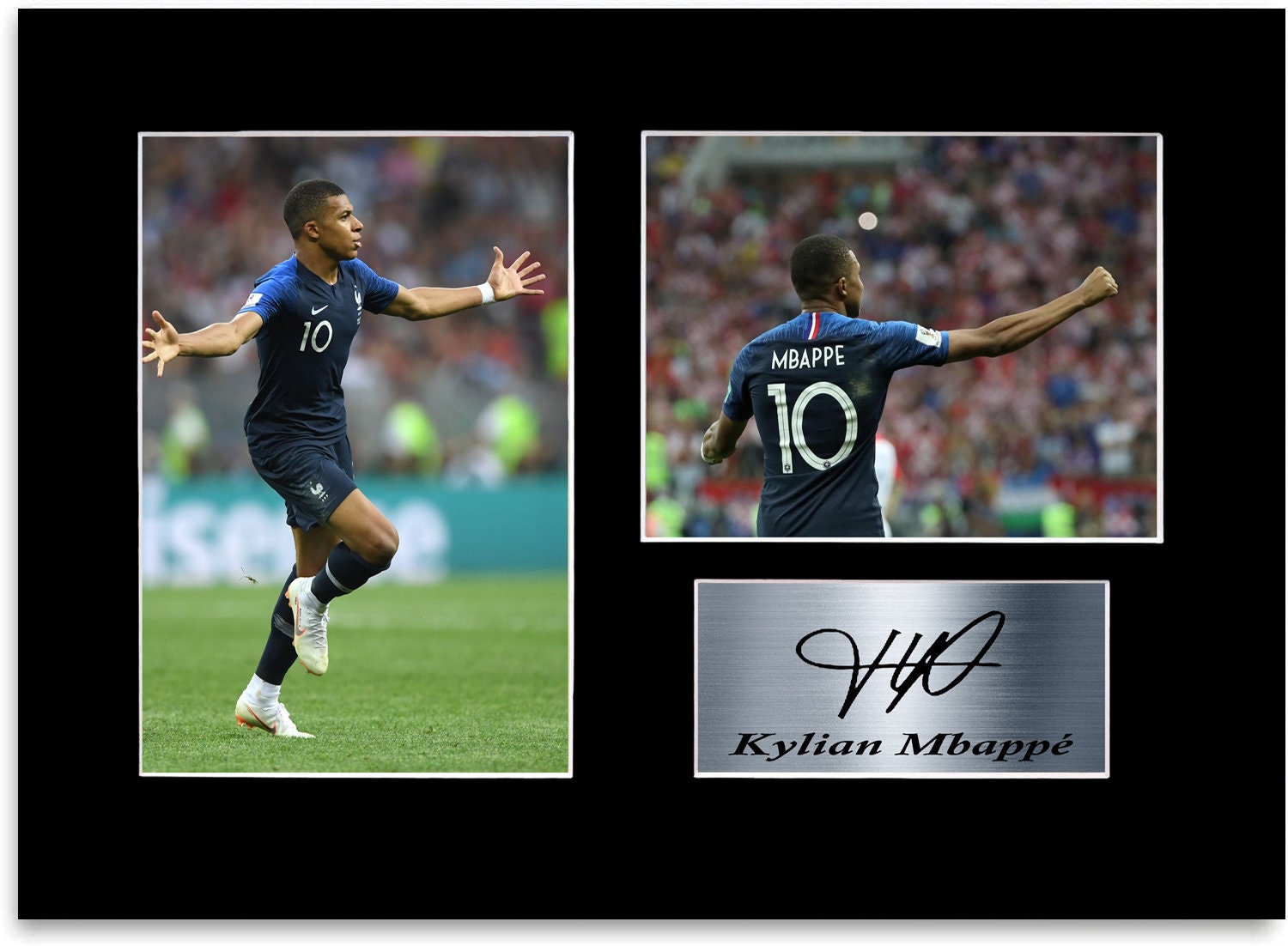 Kylian Mbappe Signed Printed Gifts Autograph Poster for Football Fans ...