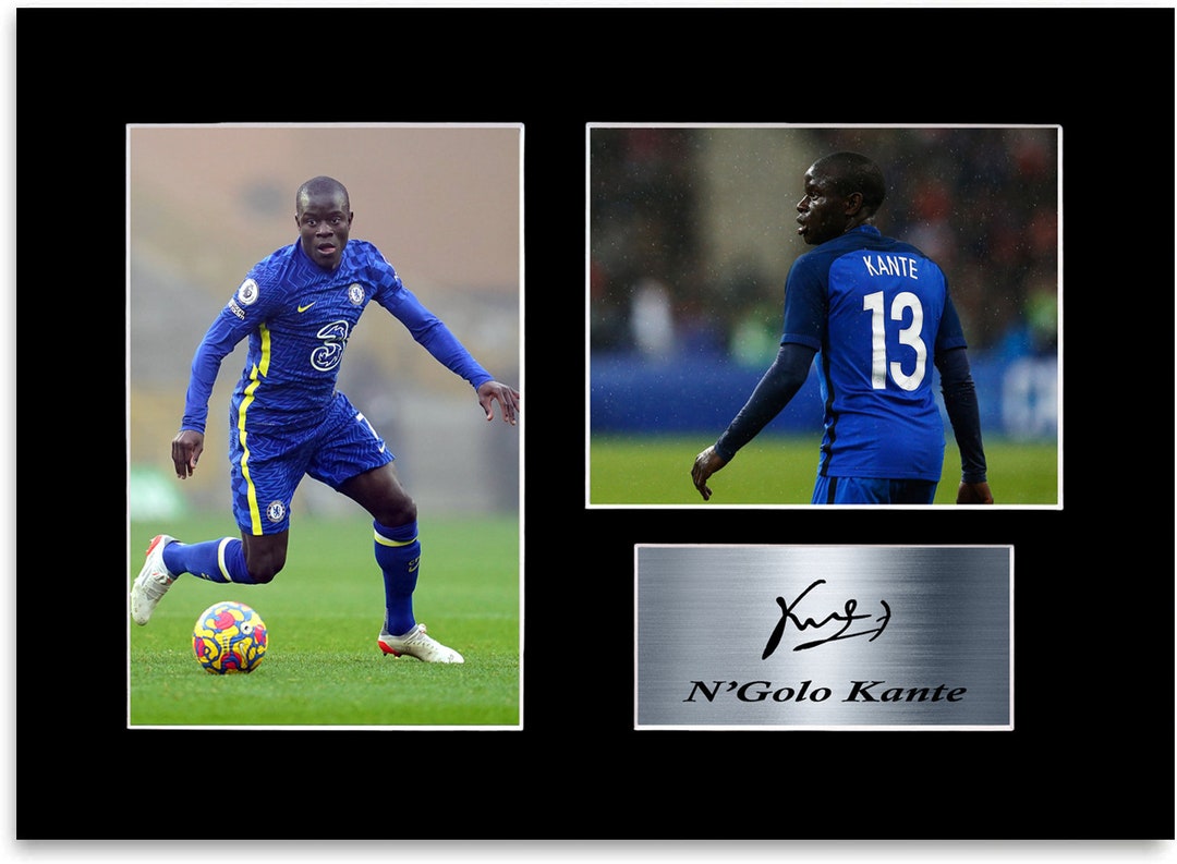N'golo Kante Chelsea Signed Printed Gifts Autograph Poster for Football ...