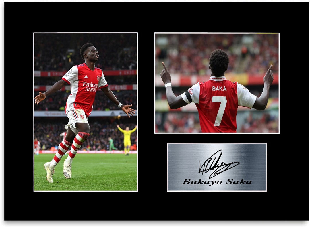 Bukayo Saka Arsenal Player Signed Printed Gifts Autograph Poster for ...