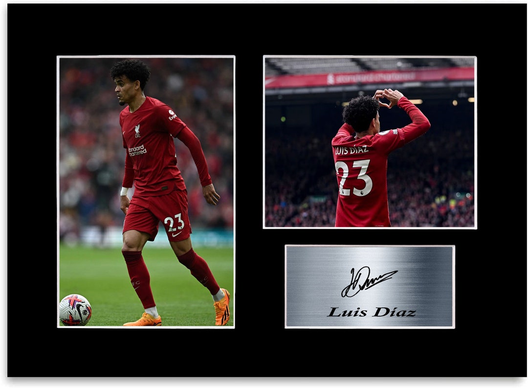 Luis Diaz Liverpool Football Player Signed Printed Gifts Autograph ...