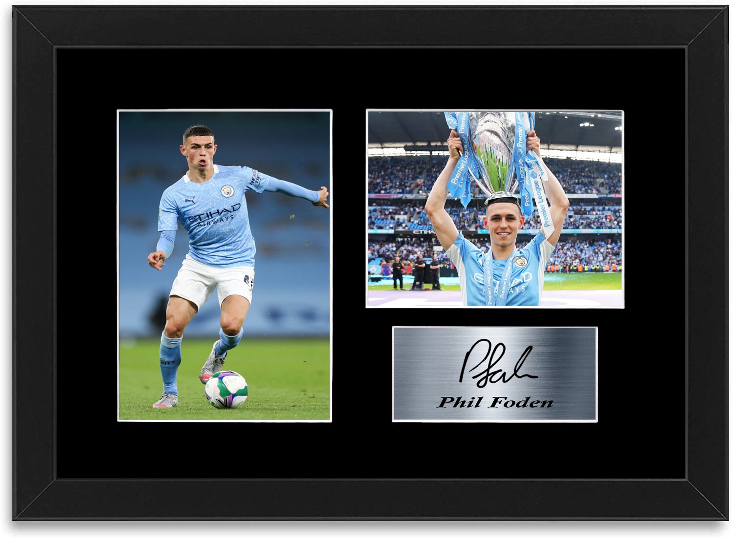 Phil Foden Man City Signed Printed Gifts Autograph Poster for Football ...