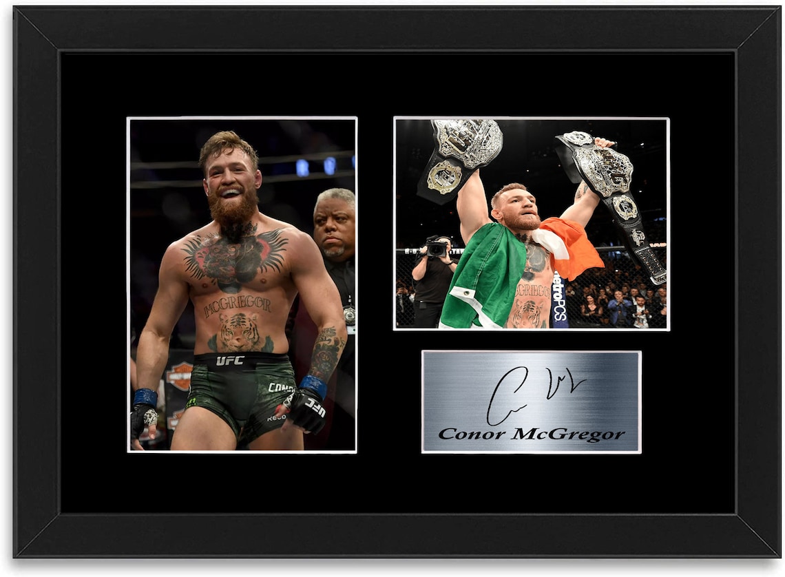Conor Mcgregor MMA Fighter Champion Signed Printed Gifts Autograph ...