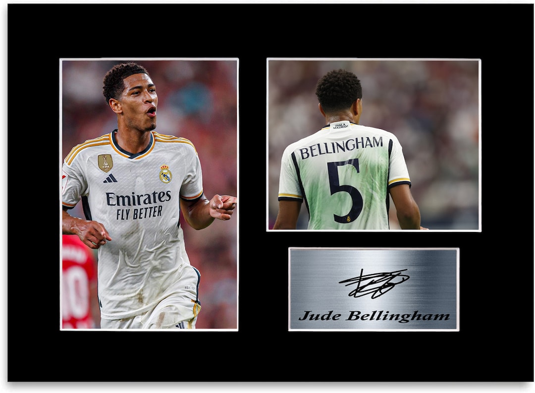 Jude Bellingham Football Player Signed Printed Gifts Autograph - Etsy