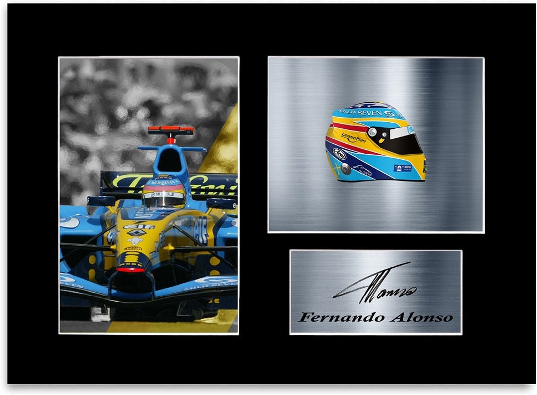 Fernando Alonso 2005-2006 F1 World Champion Signed Printed Gifts ...