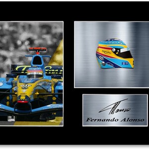 Fernando Alonso 2005-2006 F1 World Champion Signed Printed Gifts ...