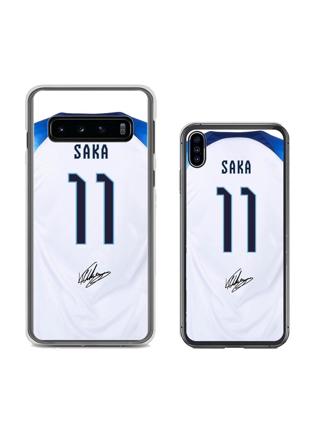 Bukayo Saka Football Player Shirt Style Signed Phone Case for iPhone ...