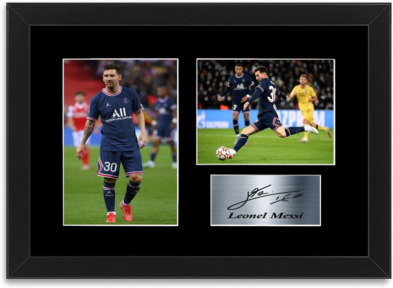 Lionel Messi 2023 Football Player Signed Printed Gifts Autograph Poster ...