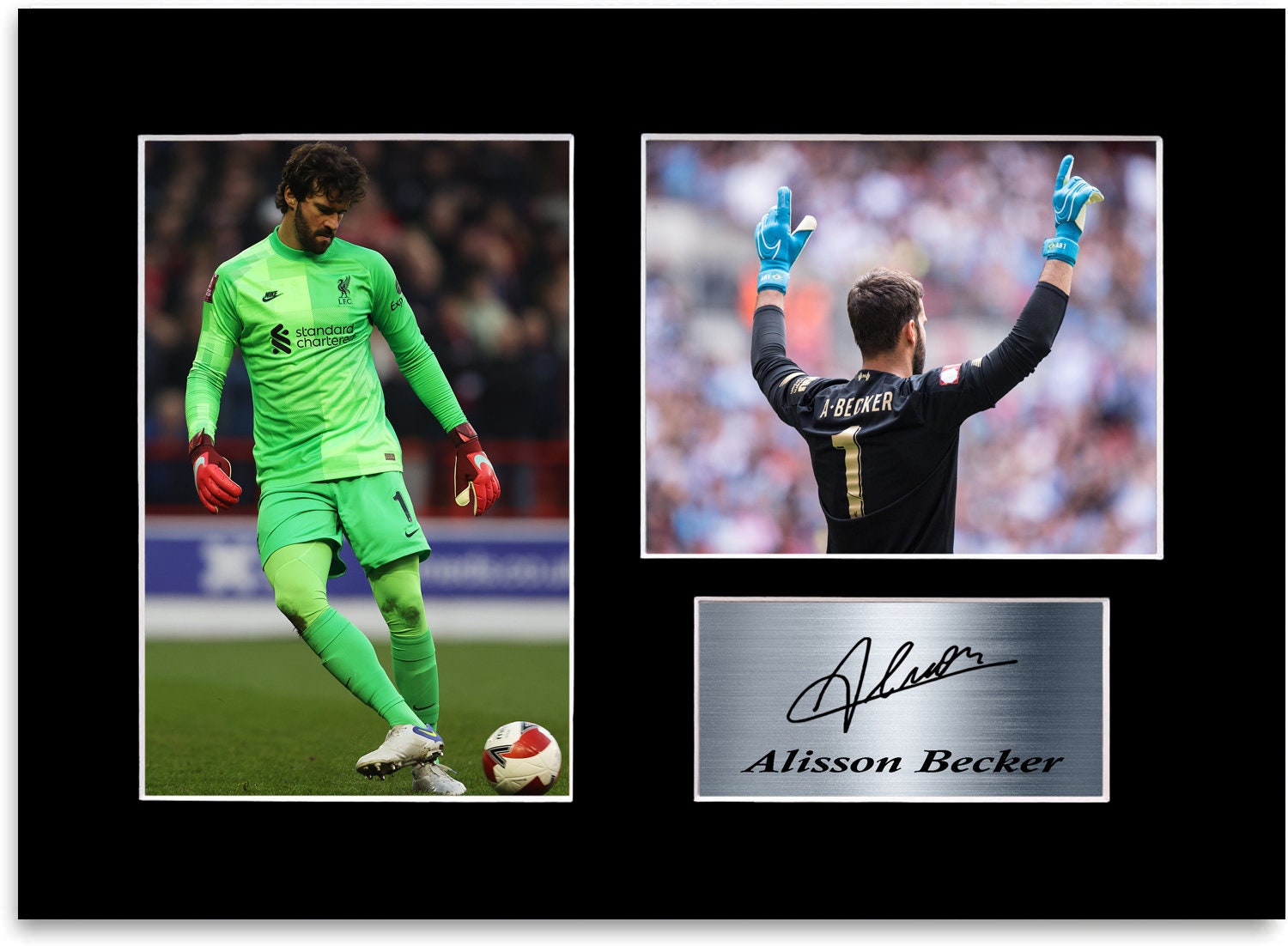 Alisson Becker Liverpool Football Player Signed Printed Gifts Autograph ...