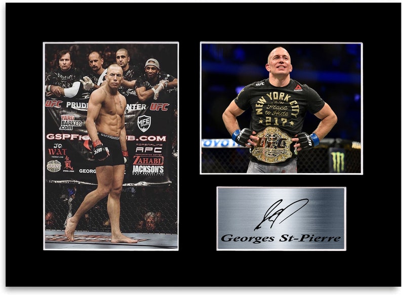 Georges St-pierre GSP MMA Fighter Champion Signed Printed Gifts ...