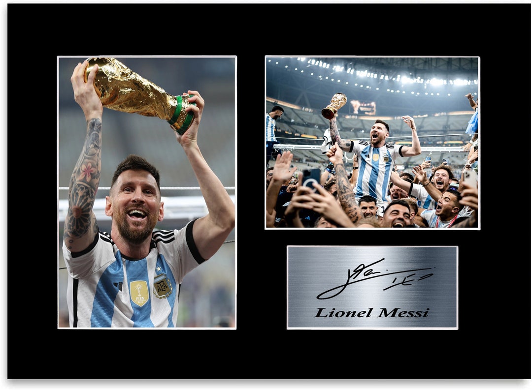 Lionel Messi Argentina World Cup Champions 2022 Signed Printed Gifts ...