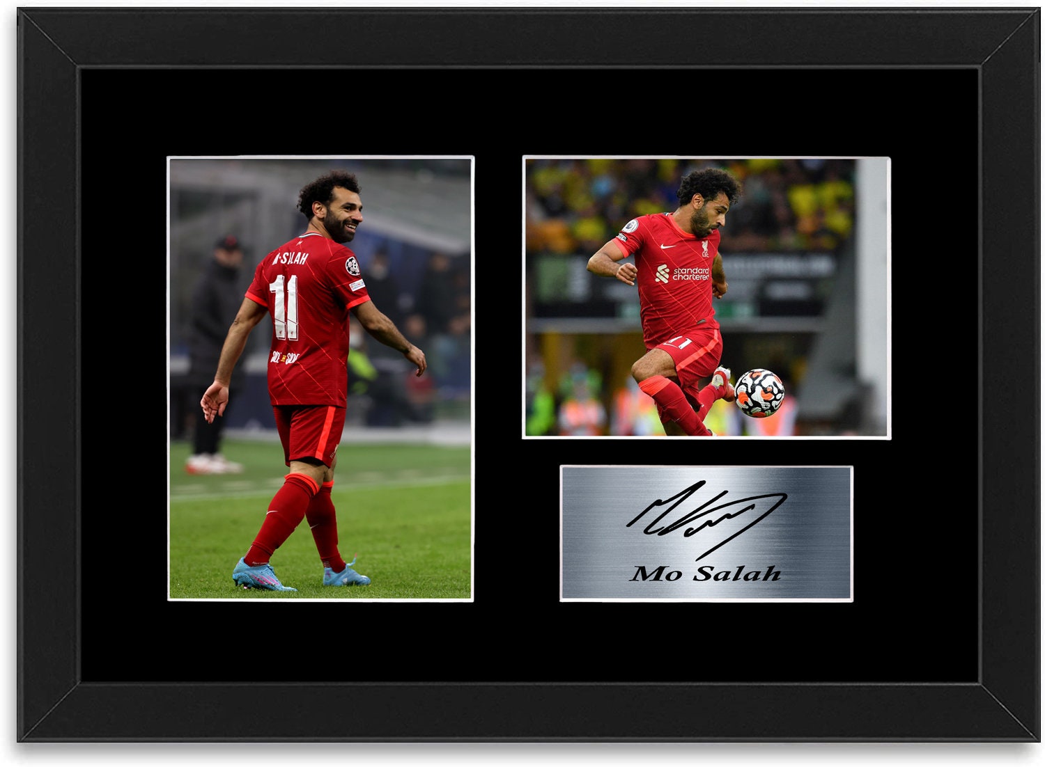 Mo Salah Liverpool Signed Printed Gifts Autograph Poster for Football ...